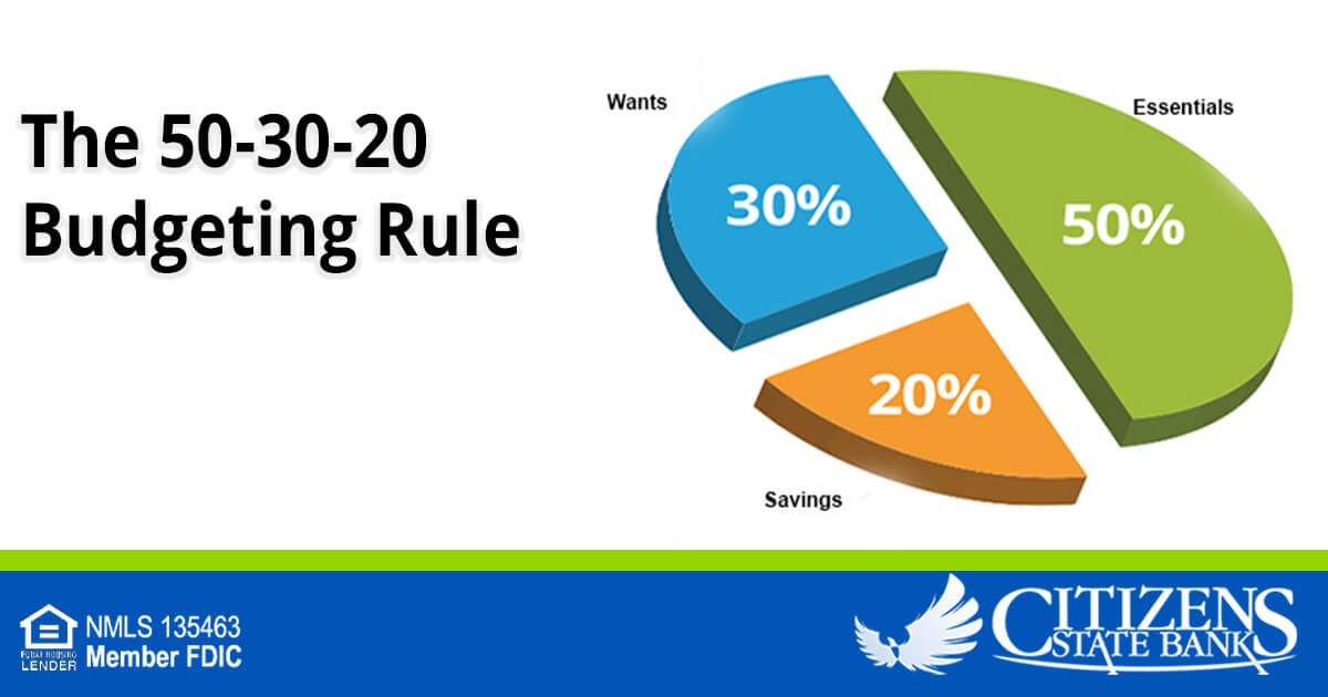 The 50 30 20 Budgeting Rule The 50 30 20 Budgeting Rule